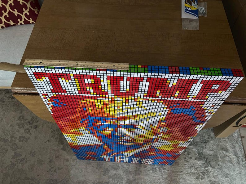 Make Art Great Again -- 'trump This' Hand-crafted Rubik's Cubes Mosaic ...