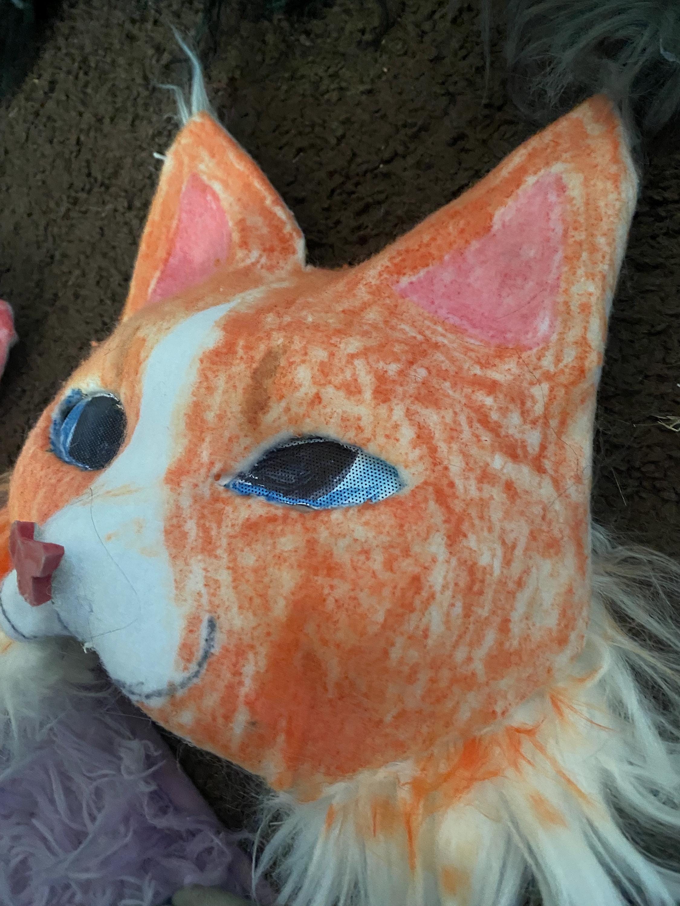 Orange Cat Mask - Etsy