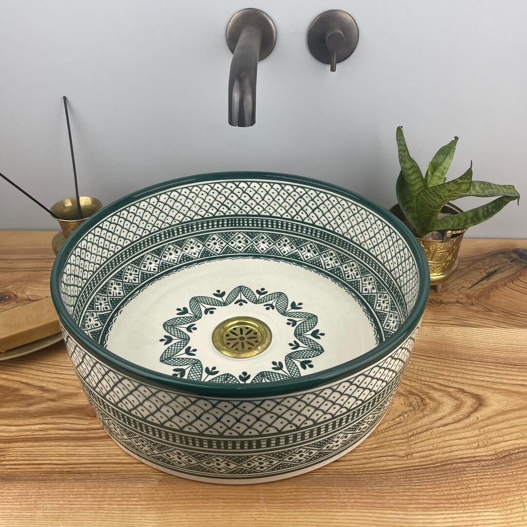 Artistic Sink, Nature-inspired Bowel, Soft Green Basin, Eco-friendly ...