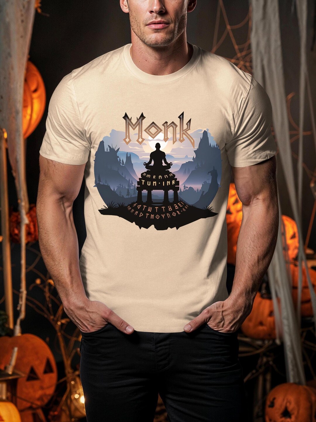 Dnd Monk T-shirt - Gift for Him Her -nerdy T-shirt - RPG - TTRPG ...