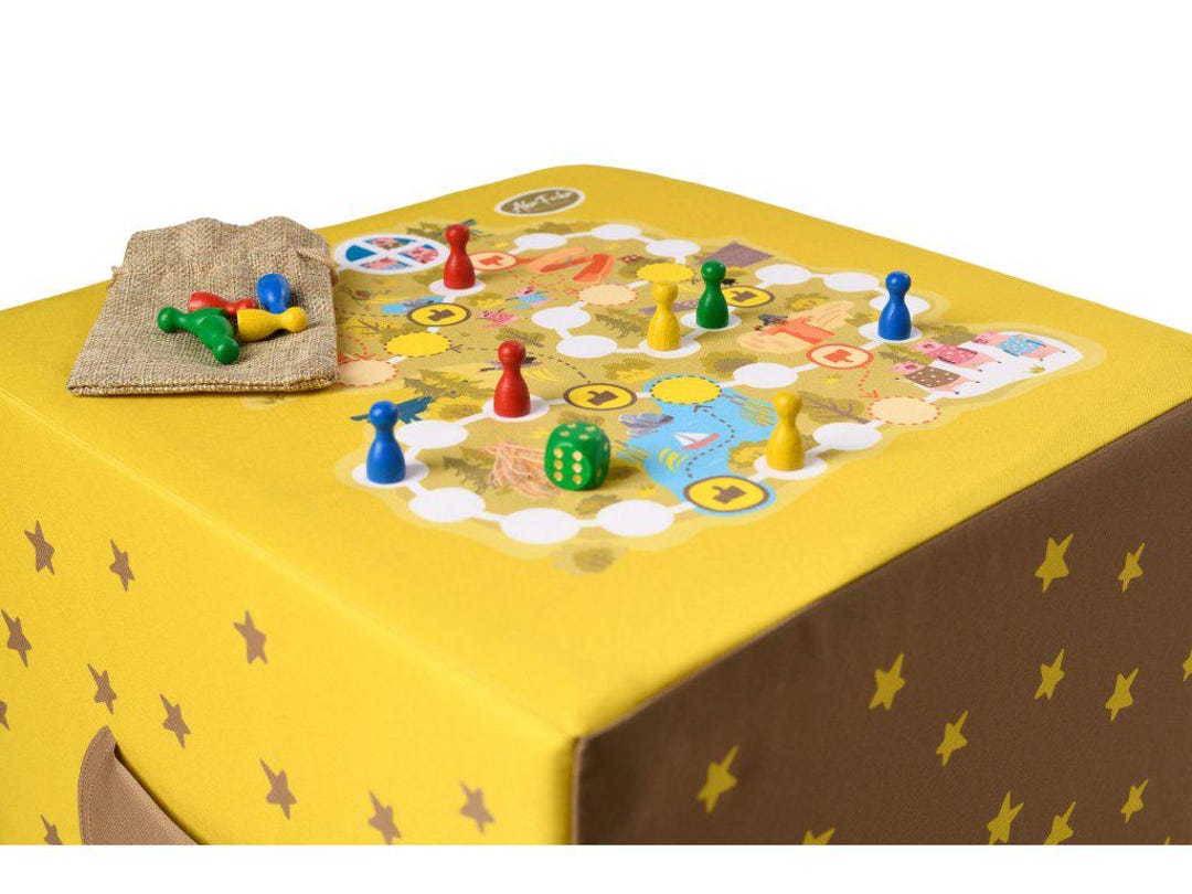 Playing Cube Three Little Pigs, Foam Stool With a Pocket - Etsy