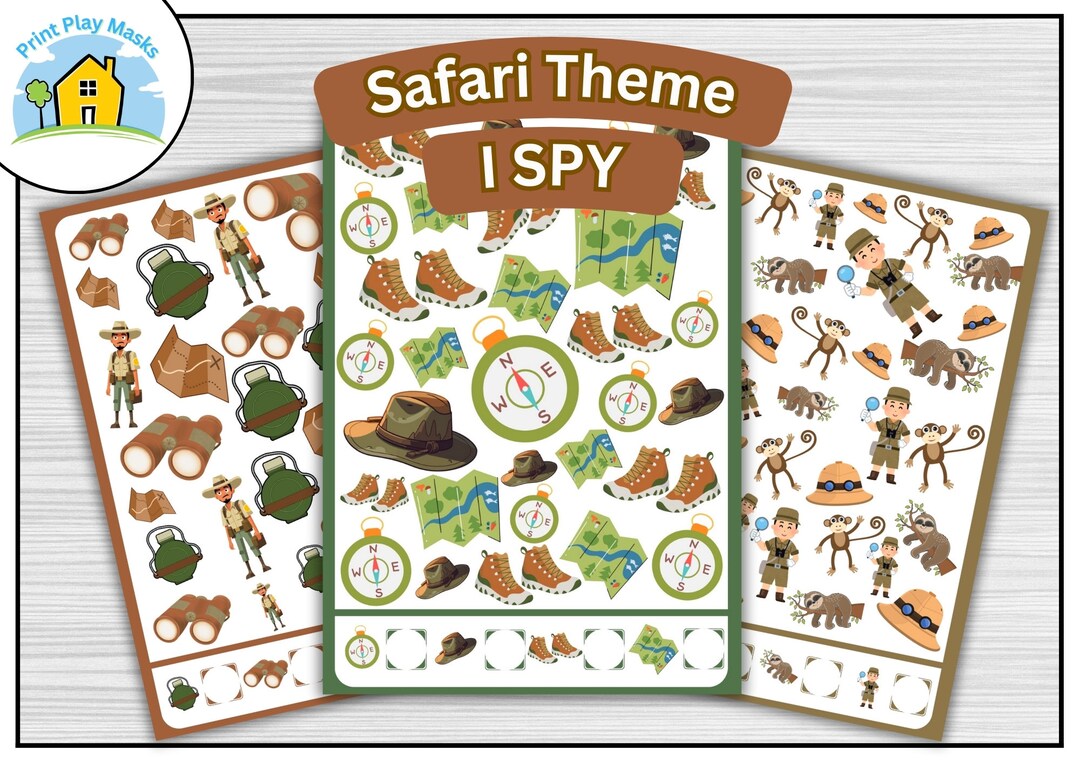 I Spy Safari Theme, Lets Count to 10, Preschool Learning, Homeschool ...
