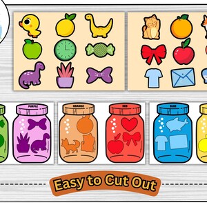 Color Matching Activity for Kids, Toddler Color Printables, Color ...