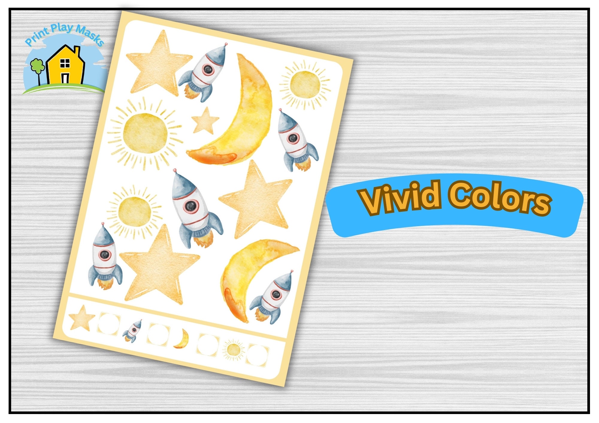 I Spy Space Counting Activity, Printables Solar System Planets Count to ...