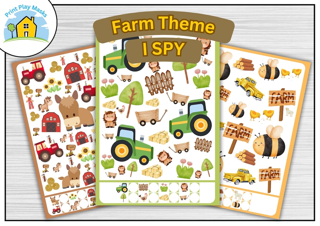 I Spy Farm Theme, Lets Count to 10, Preschool Learning, Homeschool ...
