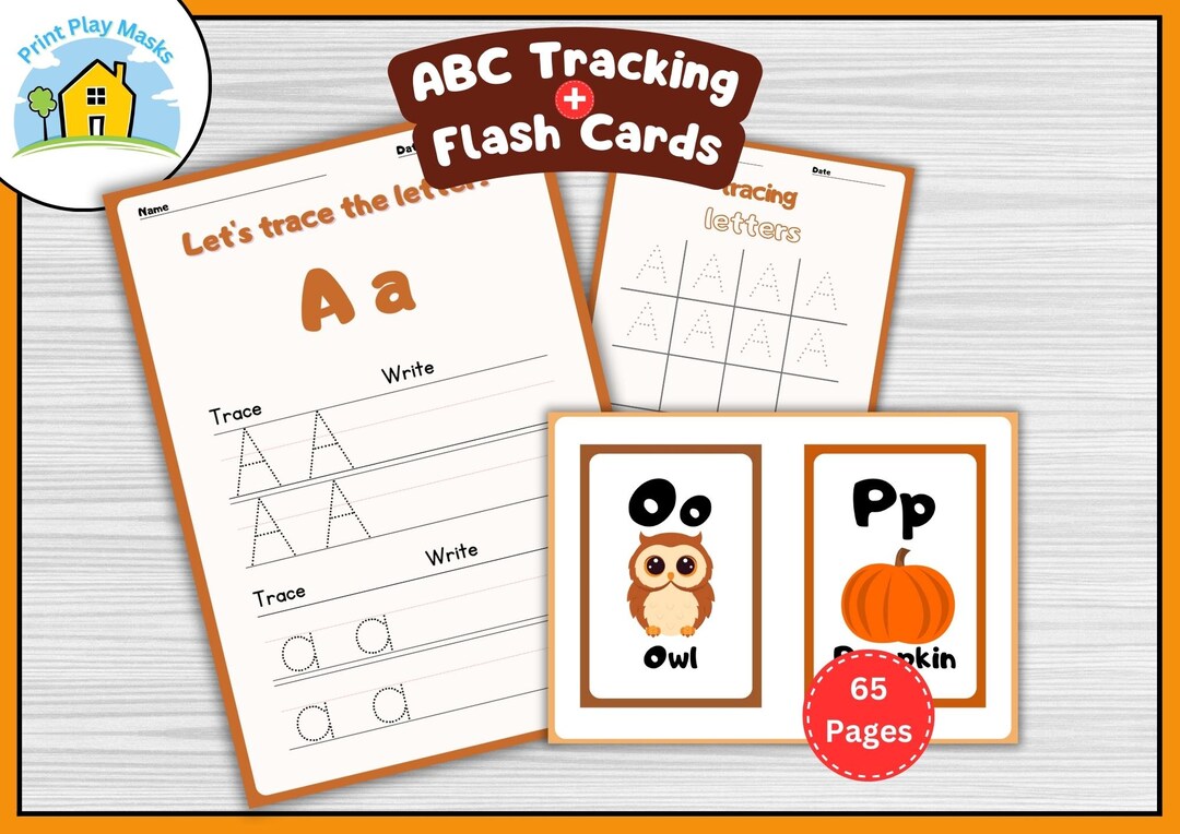 ABC Phonics Tracking Cards, Alphabet Tracking Printables, Preschool ...