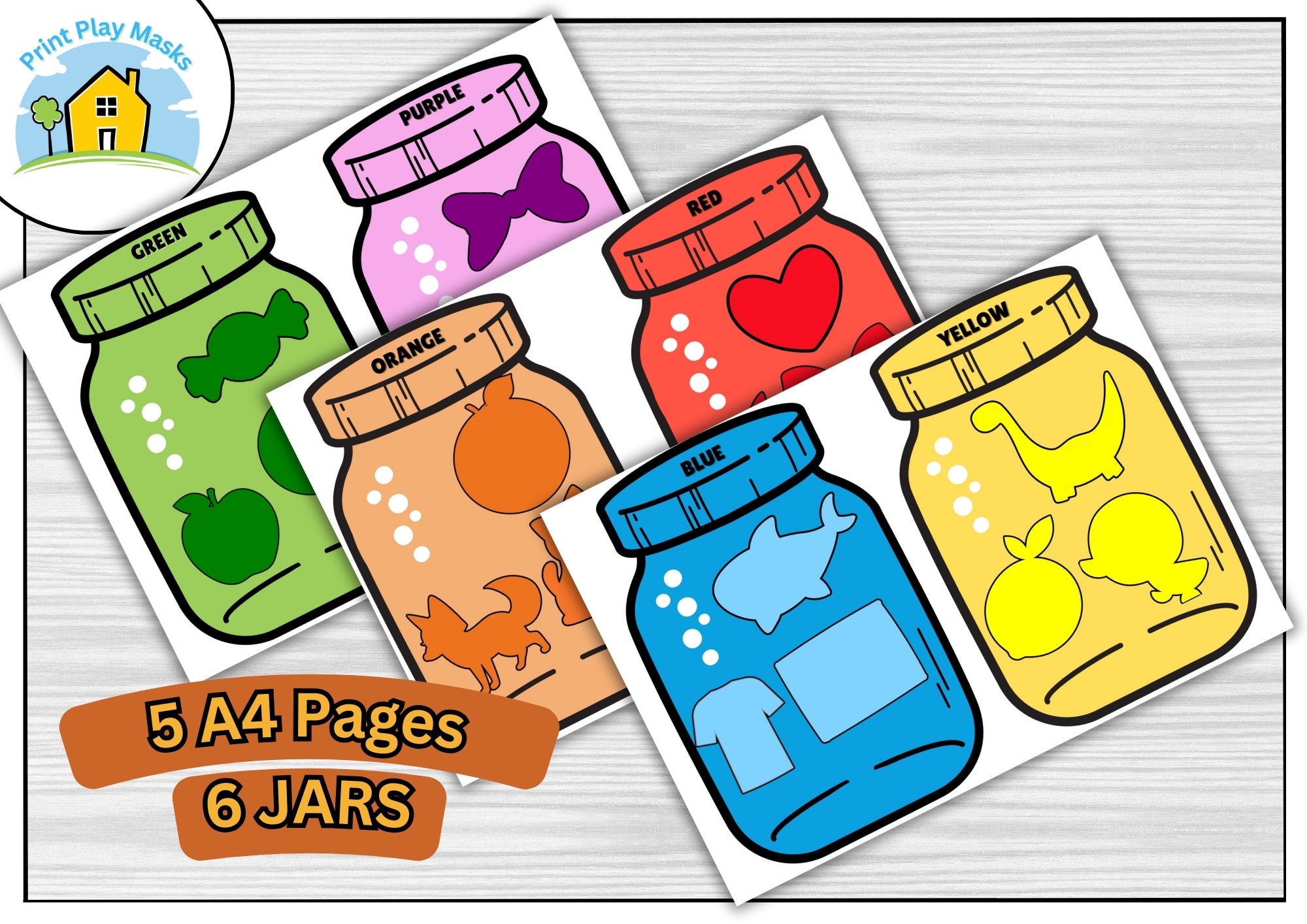 Color Matching Activity for Kids, Toddler Color Printables, Color ...