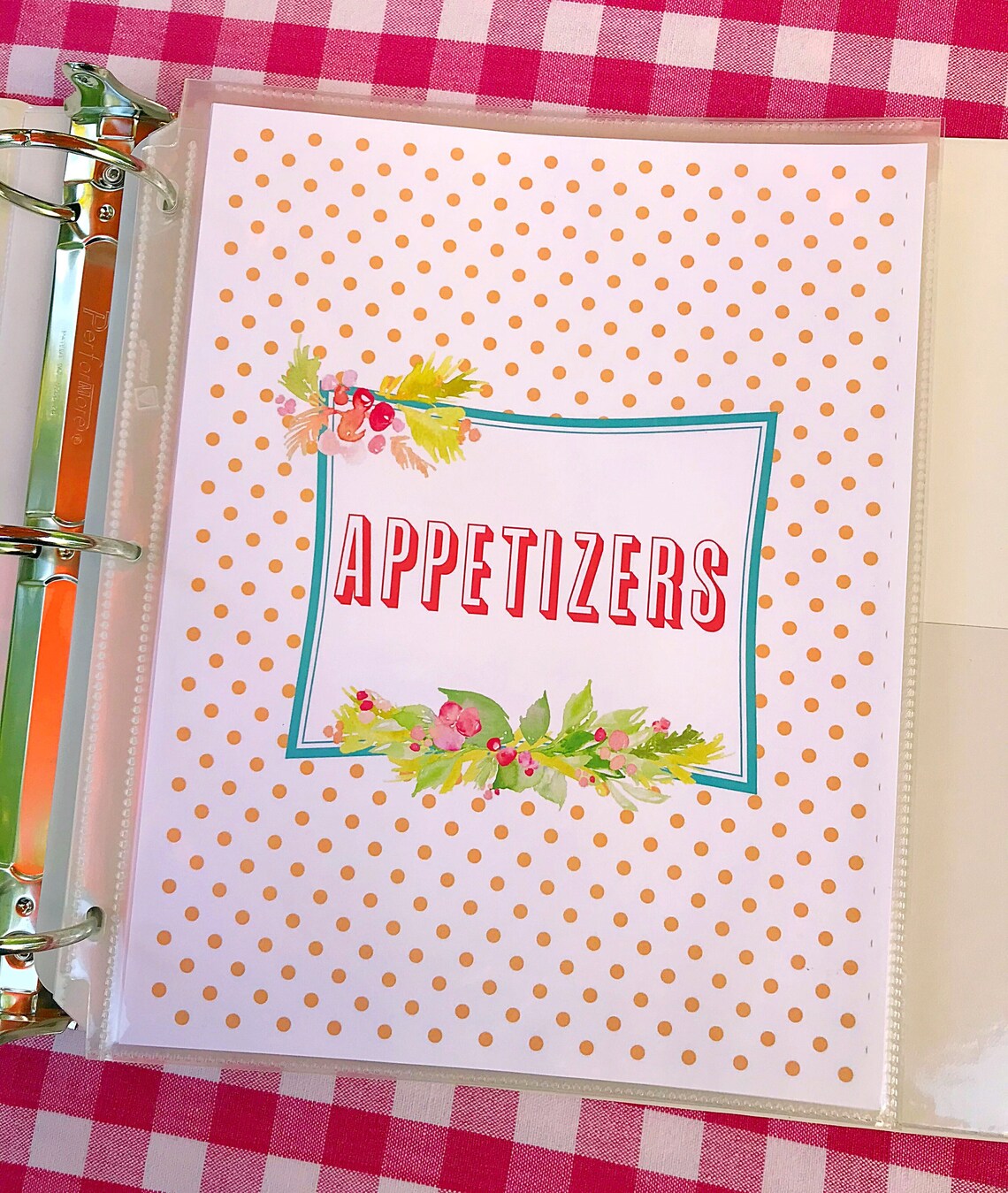 Printable Custom Recipe Binder Personalized Recipe Organizer | Etsy