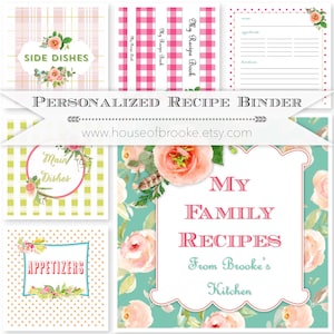 Multi Season Recipe Organizer, Custom Recipe Binder, Seasonal Recipe ...