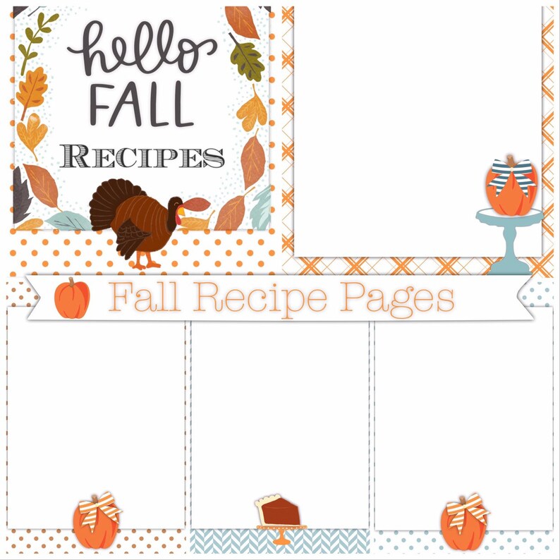 Multi Season Recipe Organizer Custom Recipe Binder Seasonal - Etsy