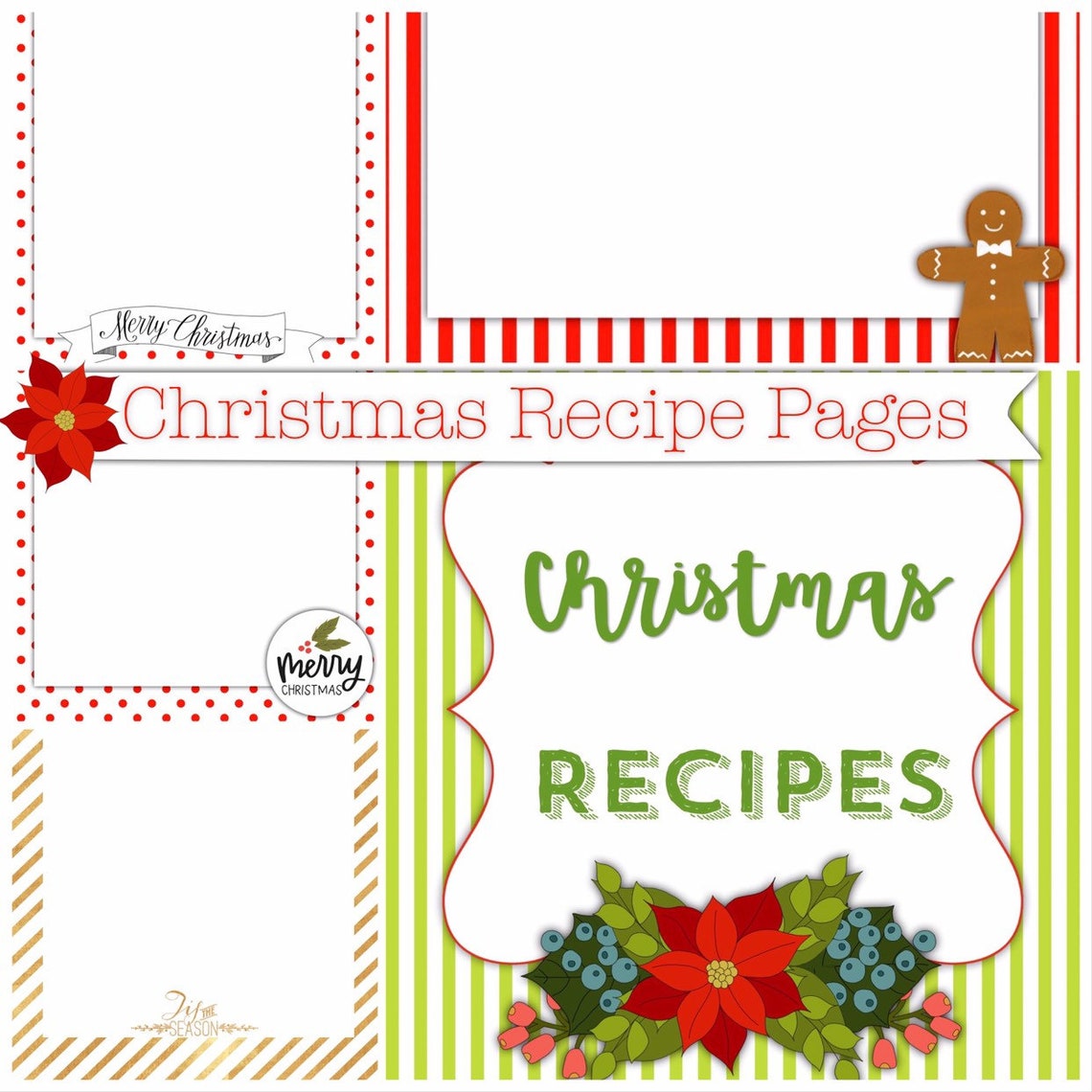 Multi Season Recipe Organizer Custom Recipe Binder Seasonal - Etsy