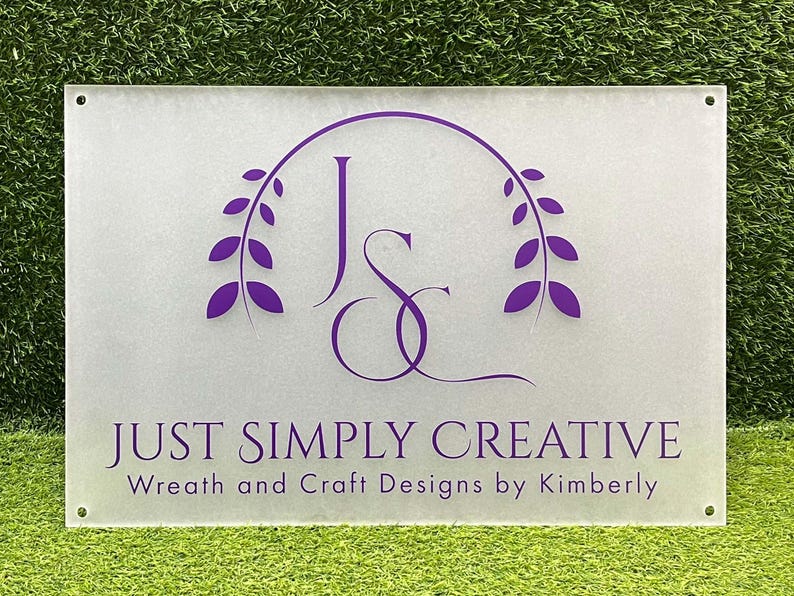 Custom 3D Acrylic Business Logo Sign: Office Decor, Salon Signage - Etsy