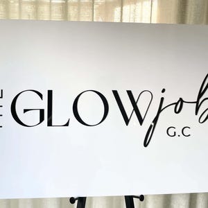 3D Rectangular Business Logo Sign | Custom 3D Acrylic Business Sign ...