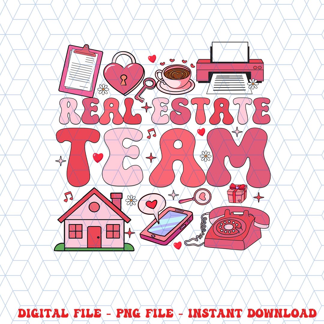 Retro Groovy Real Estate Valentine Png, Cupid's Favorite Realtor Png ...