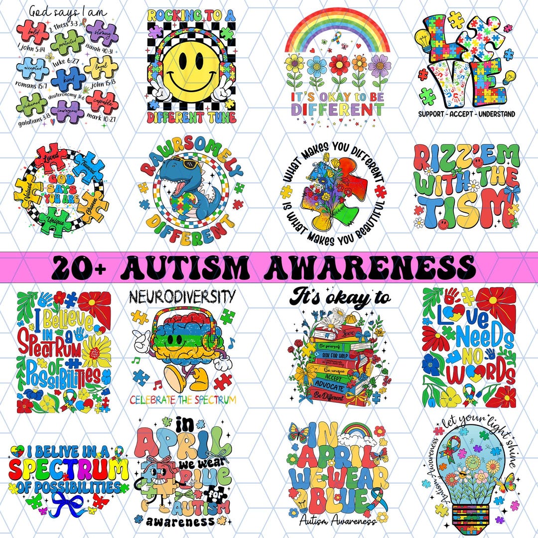 20+ Retro Autism Bundle, Autism Awareness Bundle, Special Education ...