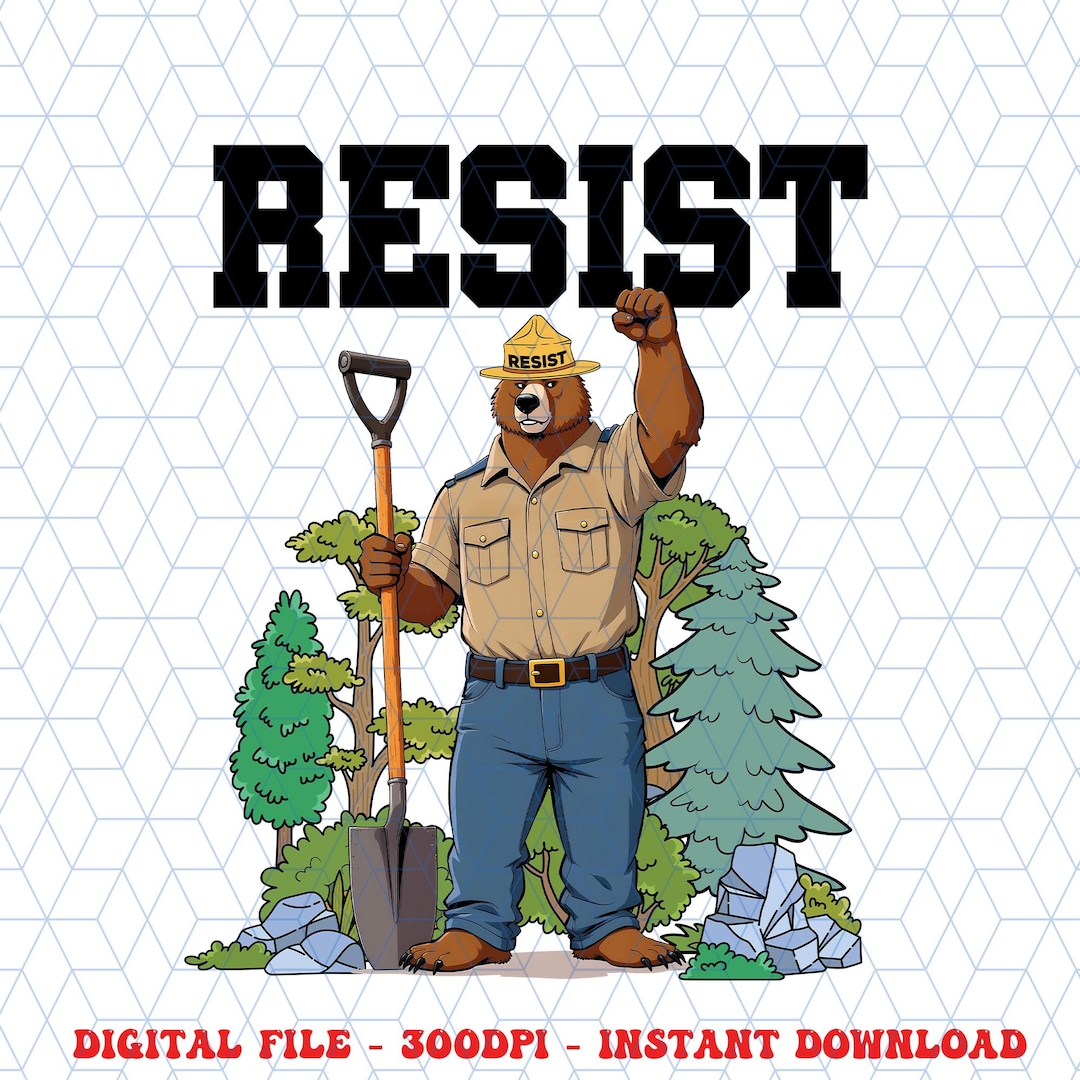 Resist Bear Png, Smokey the Bear Png, Anti Trump Png, FDT Resist Bear ...