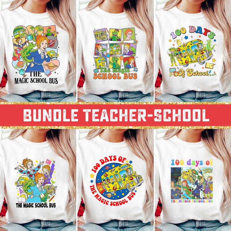 6 the Magic School Bus Bundle, Ms Frizzle Teacher Bundle, Take Chance ...