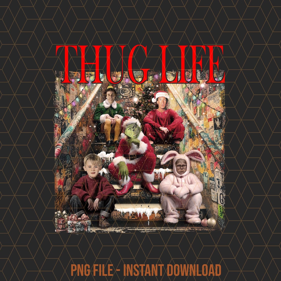 Thug Life Christmas Movie Png, the Grinh Movie Png, Home Alone ...