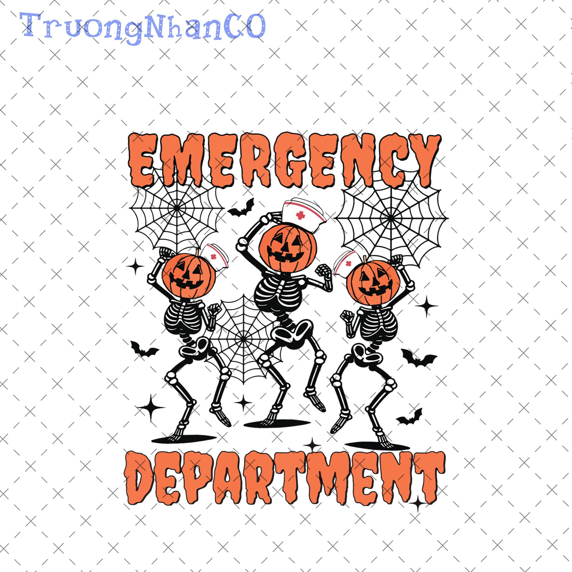 Emergency Department Skeleton Halloween Png, Skeleton ER Nurse Png ...