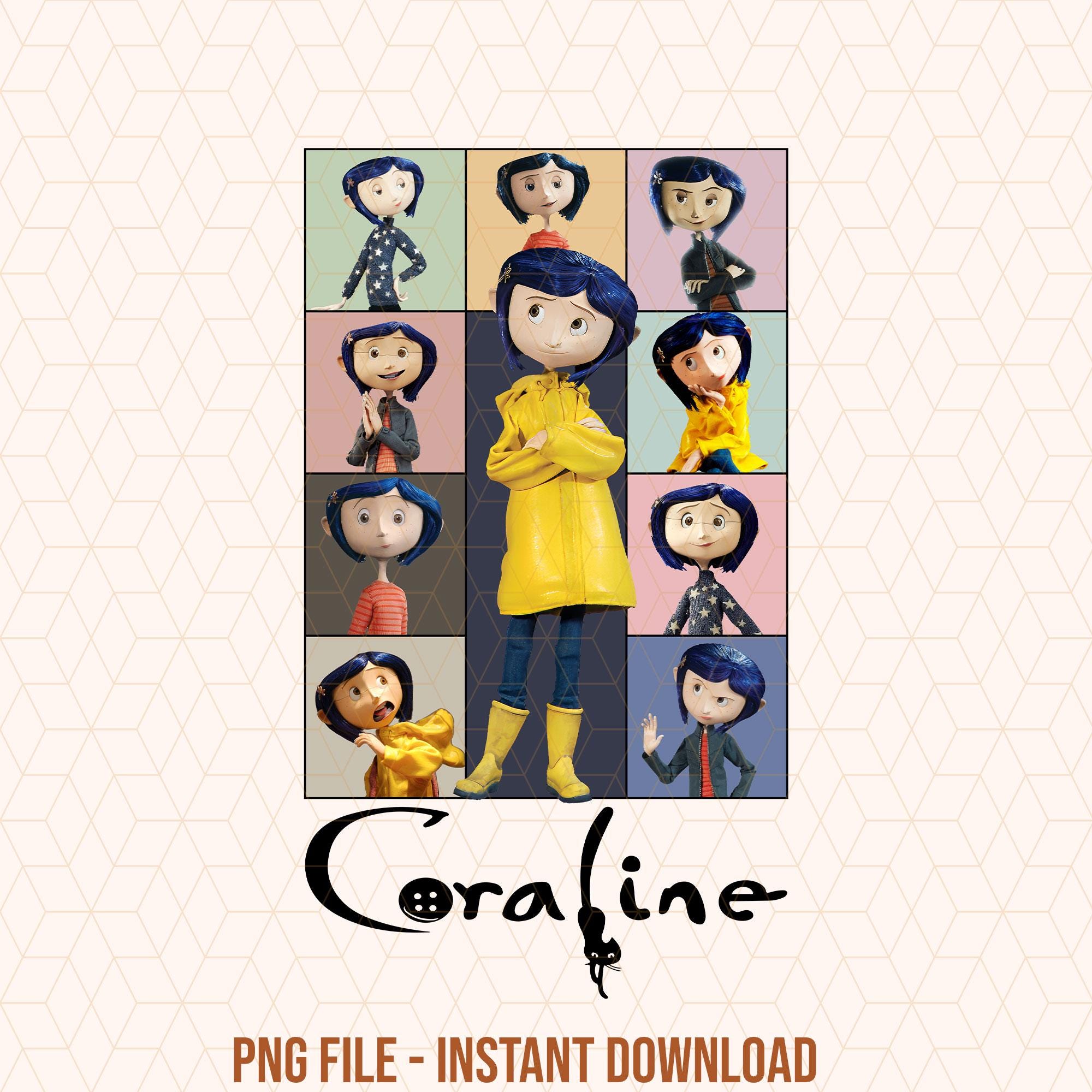 Coraline Character Png, Caroline Cartoon Halloween Png, Cute Coraline ...