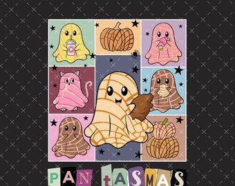 Cute Ghost Pantasmas Halloween Bundle, Spooky Conchas Bundle, Cute ...