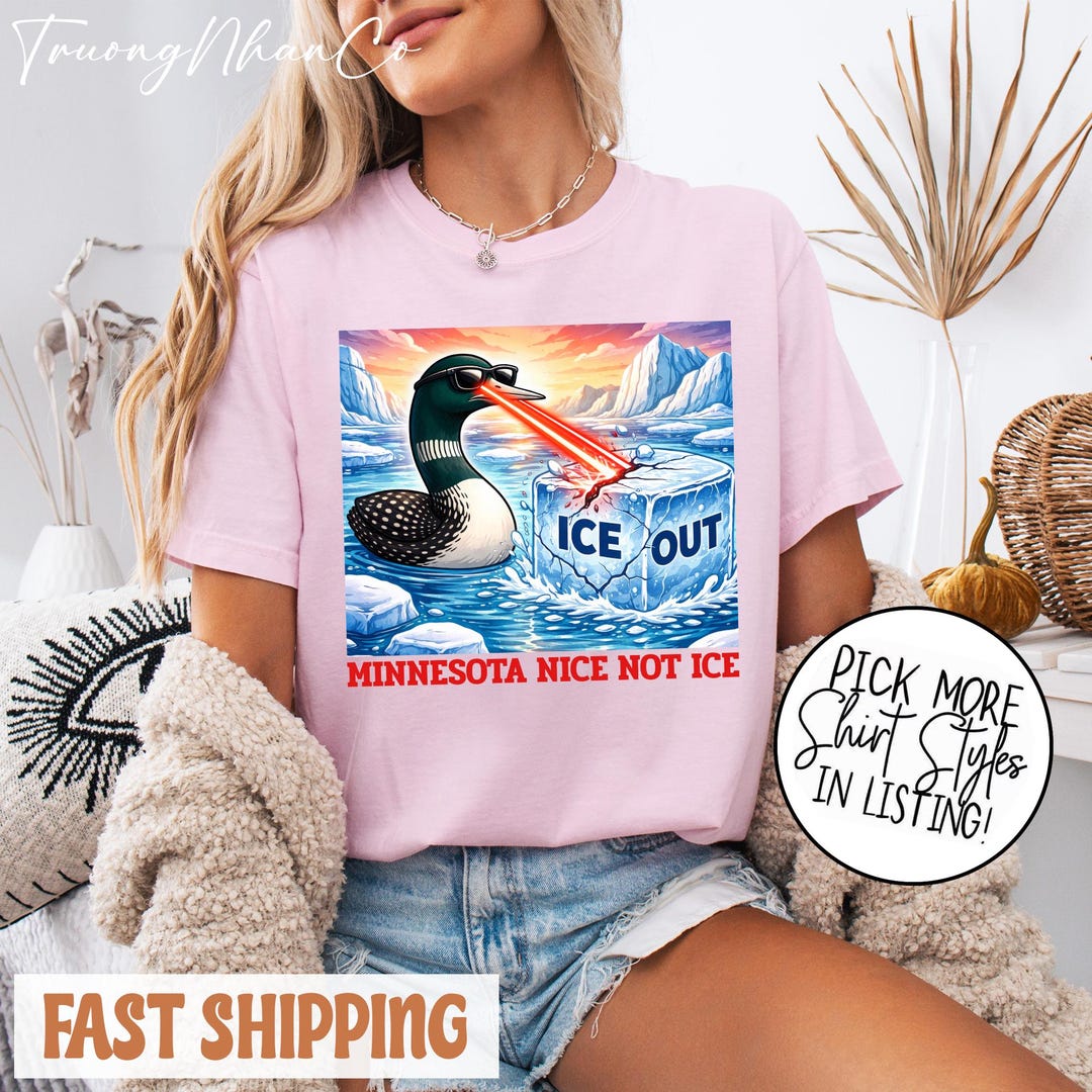 Comfort Colors® Minnesota Laser Loon Ice Out Shirt, MN State Bird Loon ...