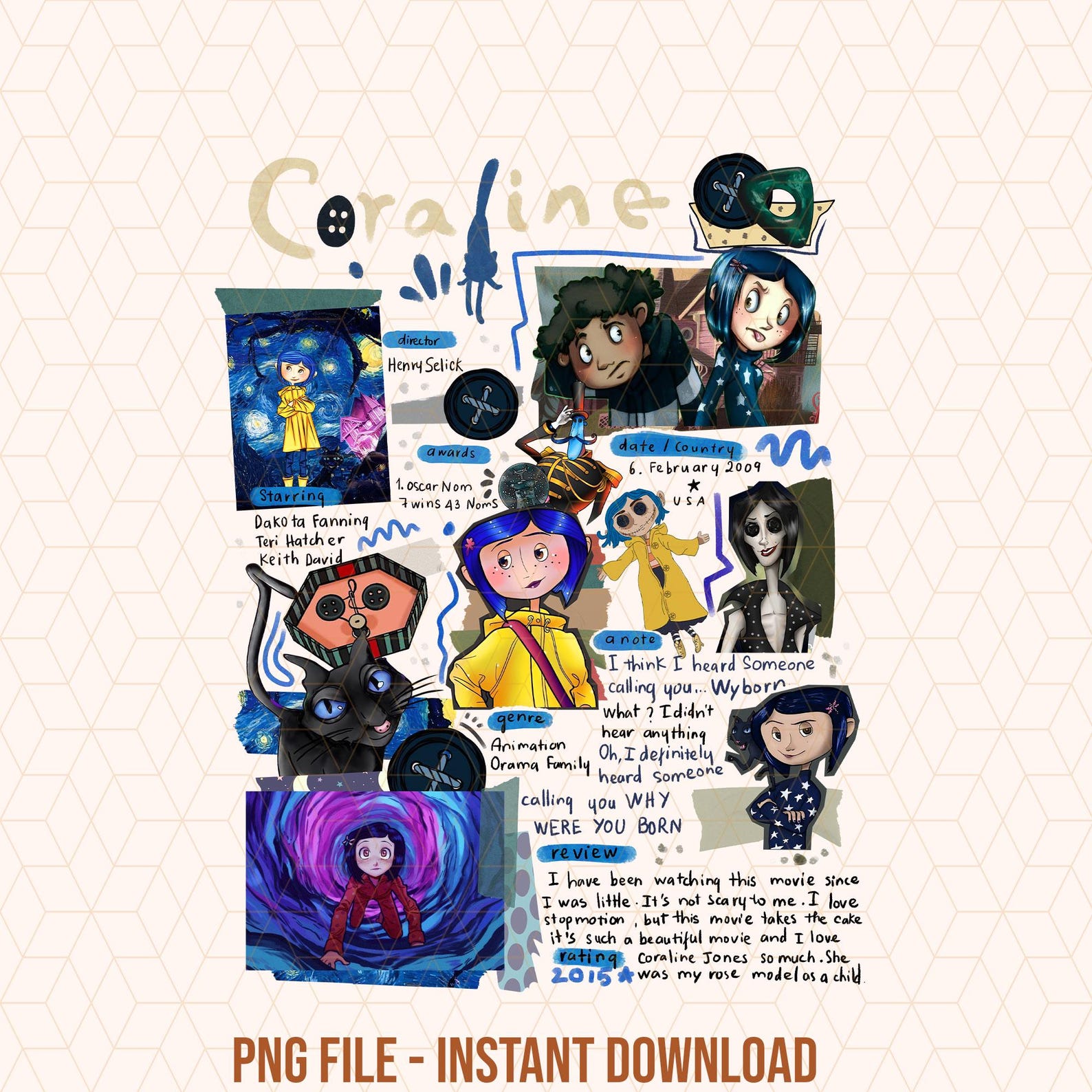 Halloween Coraline Movie Png, Caroline Cartoon Png, Coraline Doll Png ...