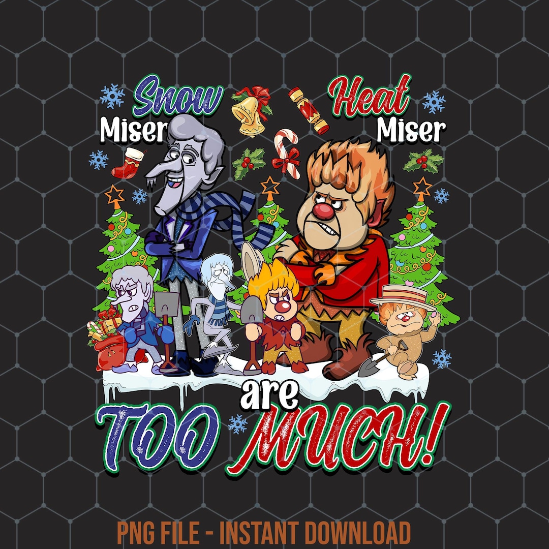 Snow Miser and Heat Miser Are Too Much Png, the Year Without A Santa ...