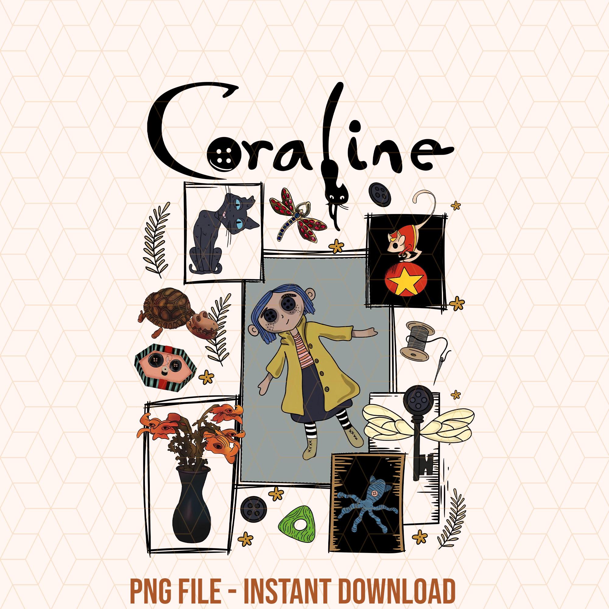 Coraline Halloween Movie Png, Coraline Doll Png, Caroline Cartoon Png ...