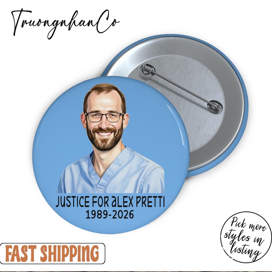 Justice for Alex Pretti Pin Button, Human Rights Pin, Social Justice ...