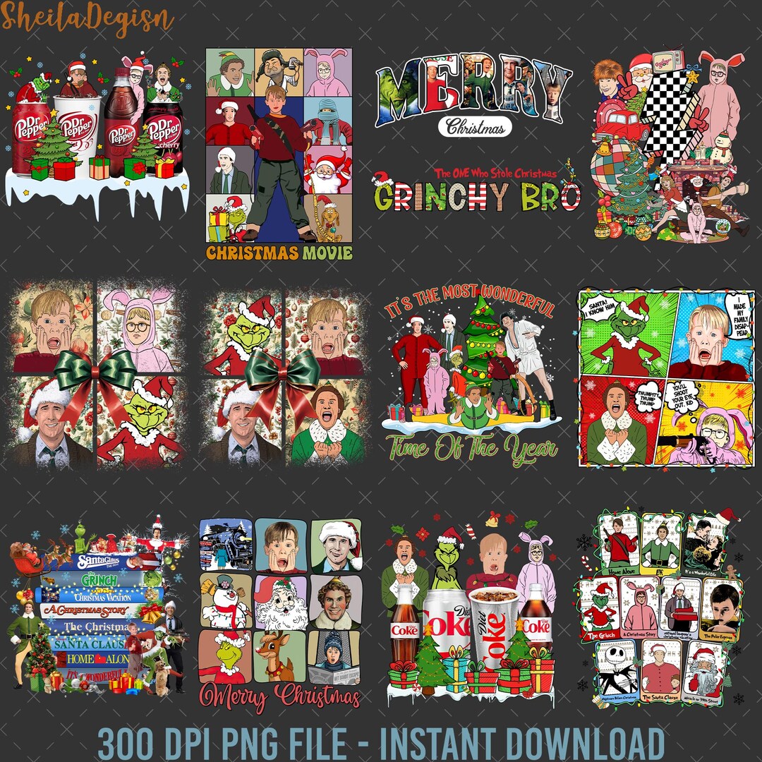 Christmas Movie Bundle, A Christmas Story Bundle, Home Alone Movie ...