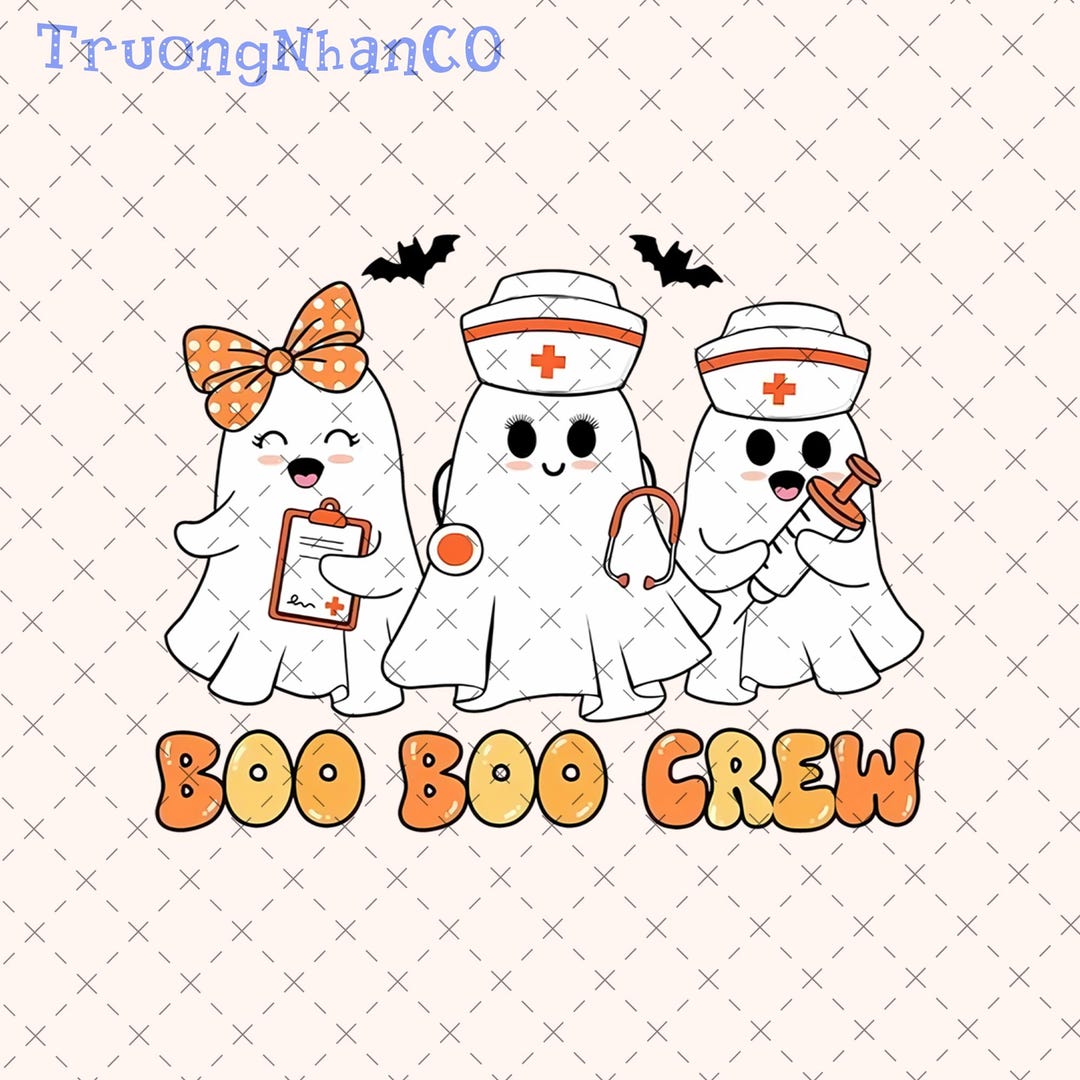 Boo Boo Crew Nurse Halloween Png, in My Spooky Nurse Era Png, Cute ...