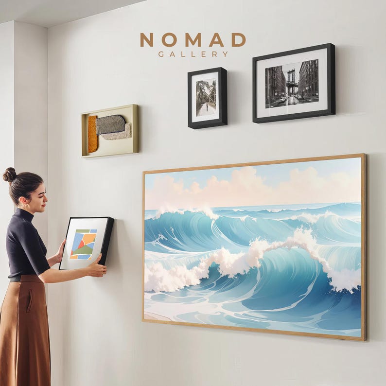 Samsung Frame TV Art – Ocean Wall Art – Coastal Decor – Beach Art ...