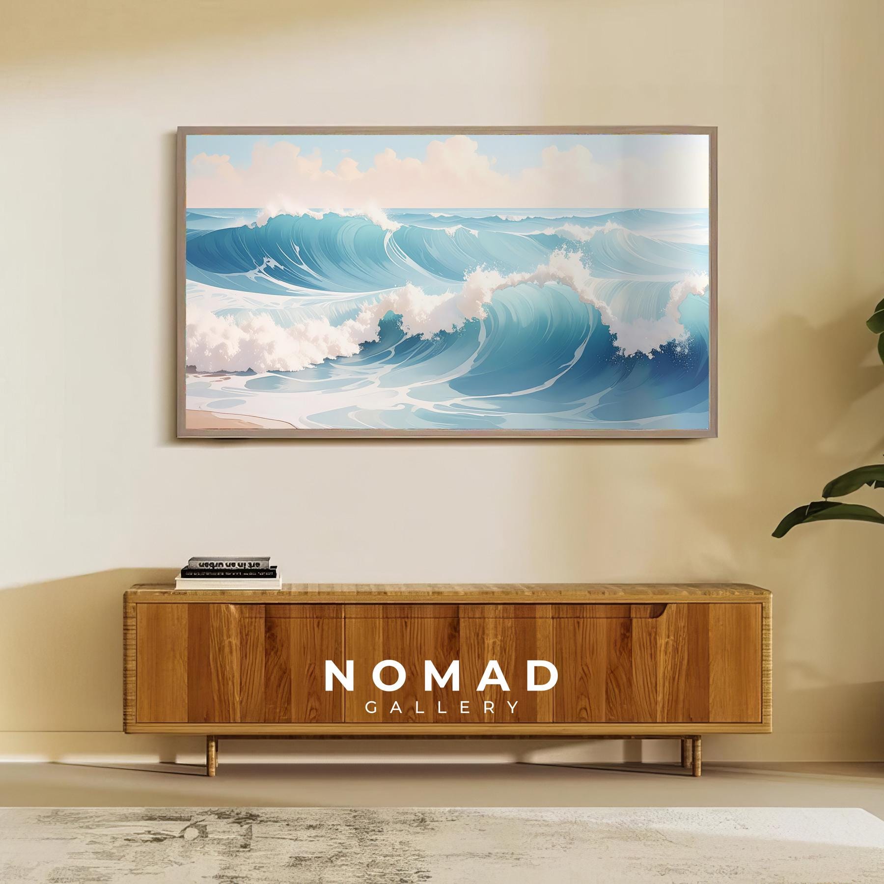 Samsung Frame TV Art – Ocean Wall Art – Coastal Decor – Beach Art ...