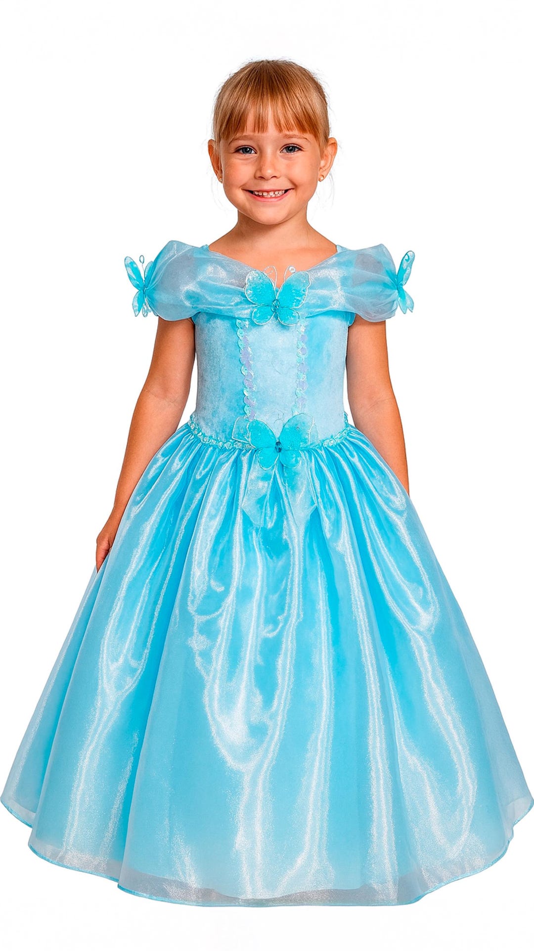 Sparkly Blue Cinderella Dress: Princess Costume for Girls - Etsy