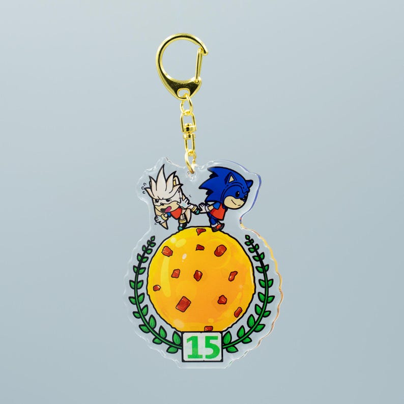 LBP Sonic & Silver 15th Anniversary Keychain - Etsy