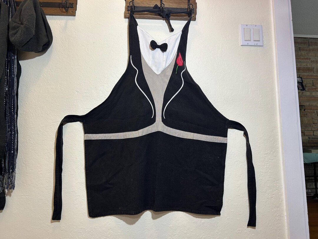 Vintage Tuxedo Apron - Etsy