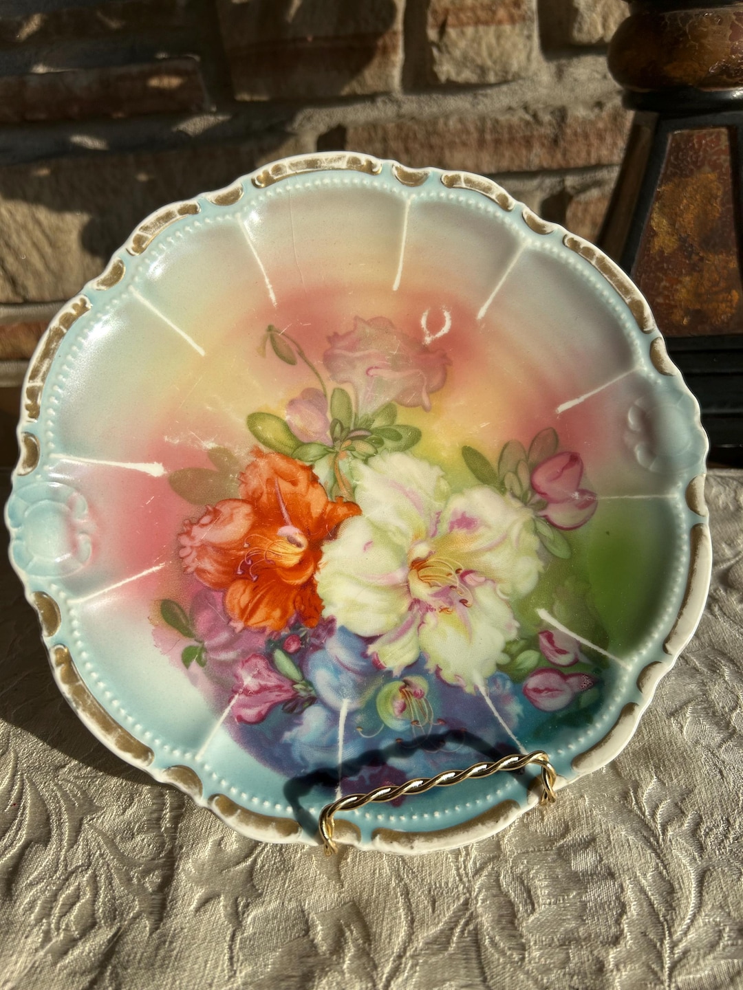 Antique PM Bavaria Plate - Etsy