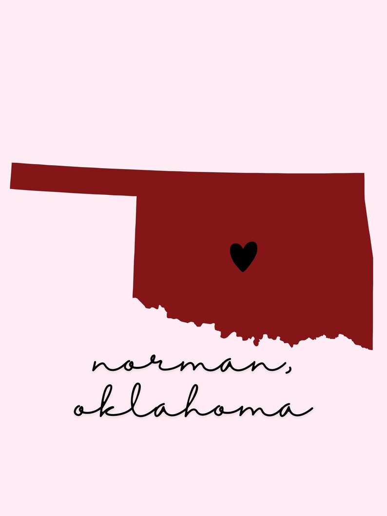 OU Oklahoma Sooners Digital Wall Prints Set of 6 - Etsy