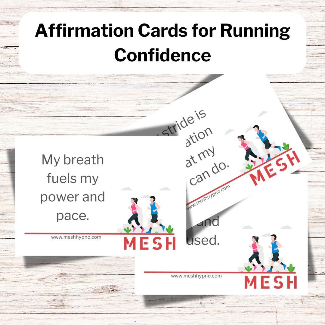 Running Affirmation Cards for Confidence & Endurance | Printable ...