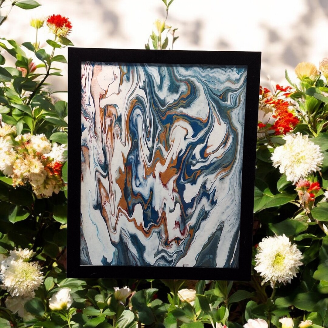 A Unique, Fluid, One of a Kind, Acrylic Pour Painting - Etsy