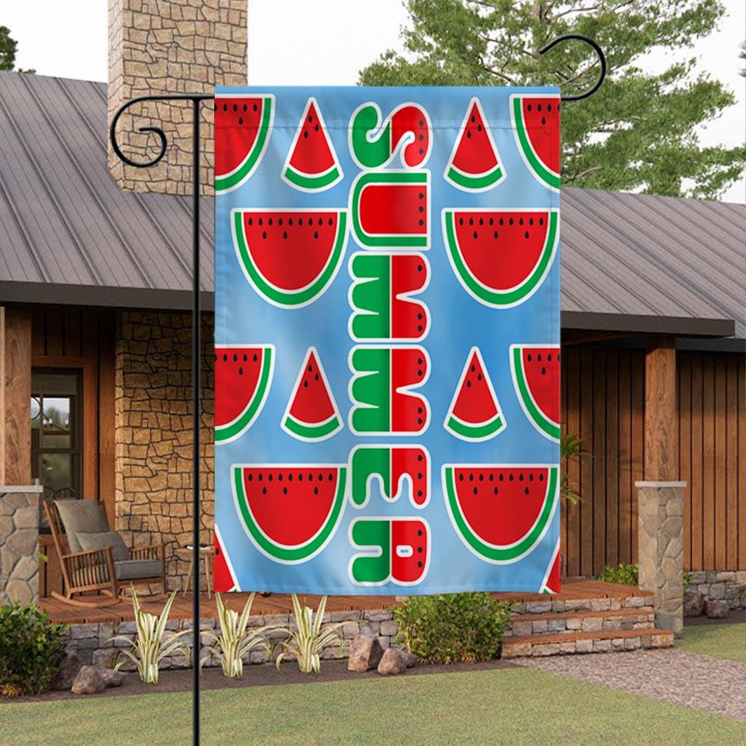 Sumer 12x18inch Garden Flag - Watermelon Indoor Outdoor Double Sided ...