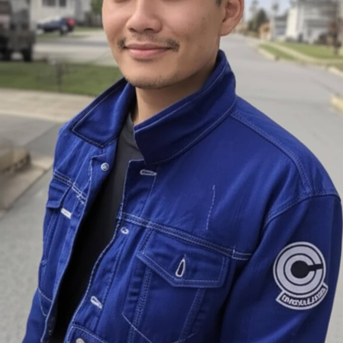 Ripped Cropped Denim Jacket: Anime Streetwear Inspired - Etsy