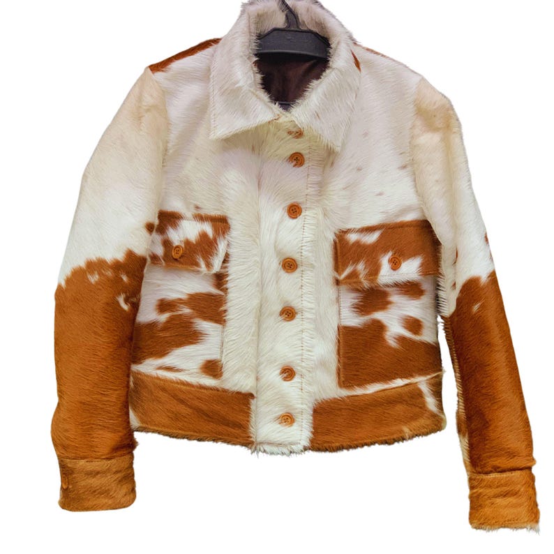 Men's Cowhide Pony Skin Jacket: Western Animal Print Leather - Etsy