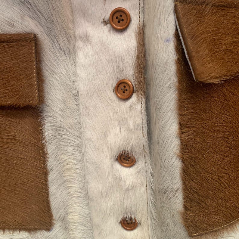 Men's Cowhide Pony Skin Jacket: Western Animal Print Leather - Etsy