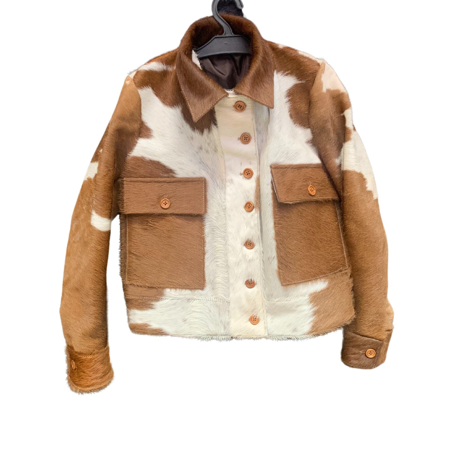 Men's Cowhide Pony Skin Jacket: Western Animal Print Leather - Etsy
