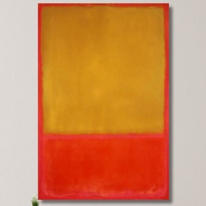 Mark Rothko Yellow and Orange Painting, Mark Rothko Exhibition Art ...
