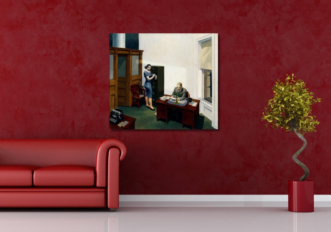 Edward Hopper Office at Night 1940 Oil Painting Prints, Edward Hopper ...