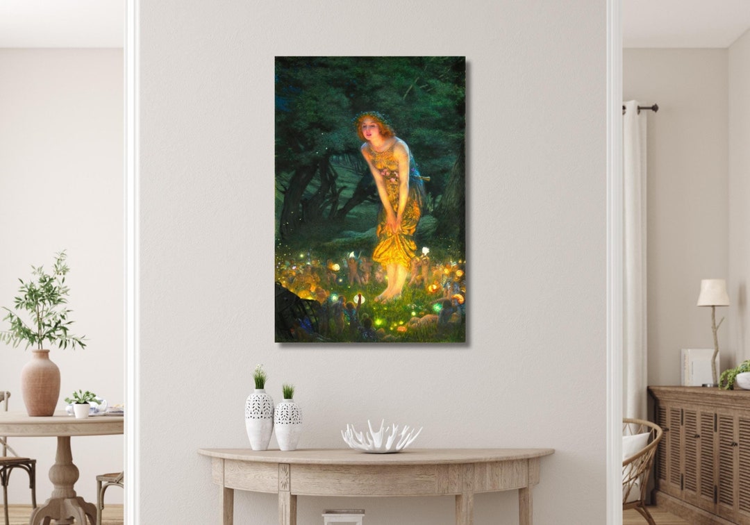 Midsummer Eve Edward Robert Hughes 1908 Oil Painting Print, Edward ...
