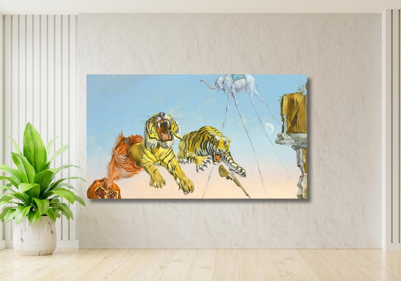 Salvador Dali Dream Caused by the Flight of a Bee Around a Pomegranate ...